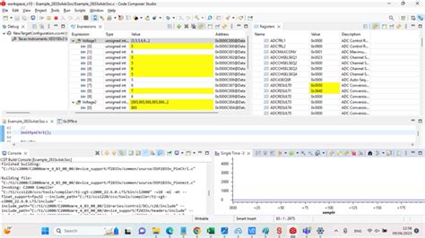 Tms320f28335 Tms320f28335 Example2833xadcsocc Digital Values