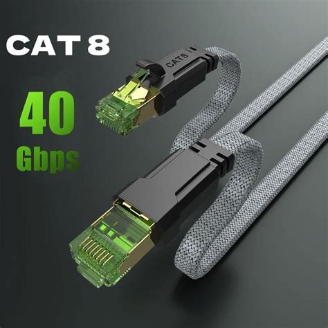 Fall Cat 8 Ethernet Cable High Speed Braided 40gbps 2000mhz Network