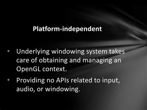 Ppt Opengl Powerpoint Presentation Free Download Id2388855