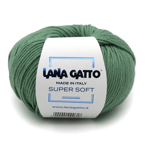Пряжа Lana Gatto Super Soft (14634 GIADA / GESTURI / Полынь / Зеленая ...