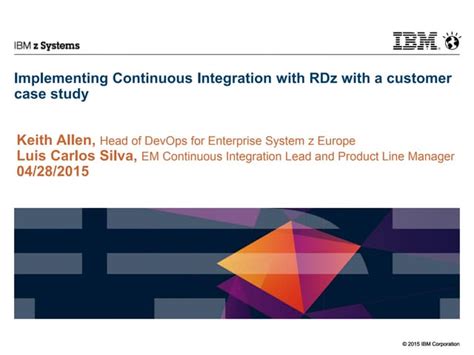 Rdz For Devops Webcast Series Implementing Continuous Integration With