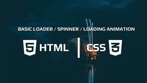 Basic Loading Animation With Html And Css