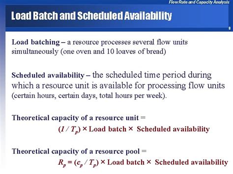 Flow Rate And Capacity Analysis V Throughput