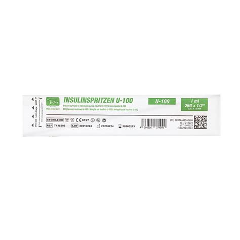 U 100 Insulin Syringes