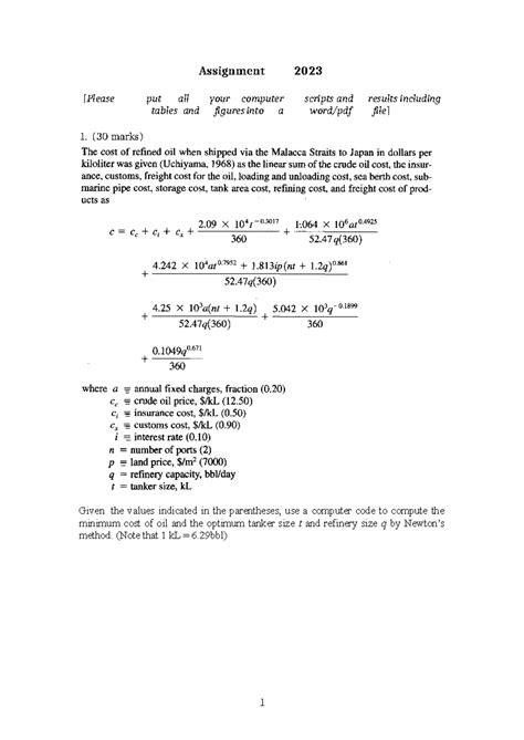 Assignment 2023 Part 2 Assignment 2023 Please Put All Your Computer