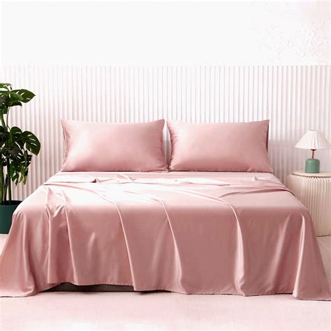 Brbca Luxury Rayon From Bamboo Bliss 400 Thread Bed Sheet Set Silky