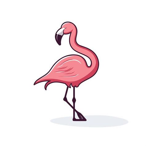 Premium Vector Flamingo Icon Vector Illustration Of A Pink Flamingo