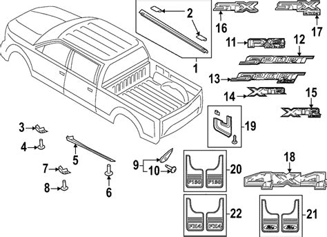 2021 2025 Ford F 150 Decal Ml3z 9925622 Ad Oem Parts Online