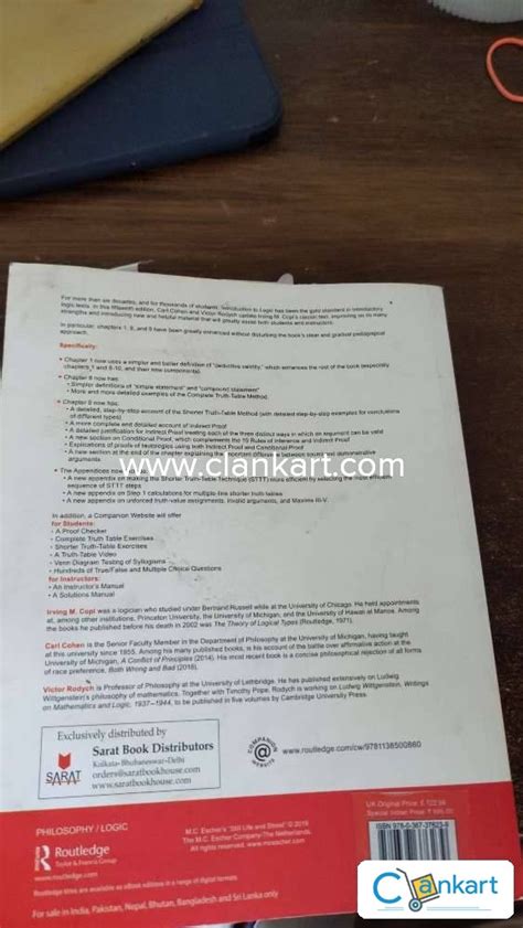 Buy Introduction To Logic Book In Good Condition At