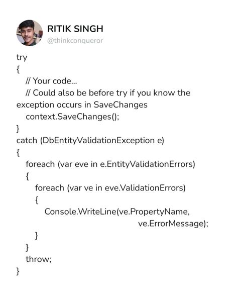 Entityframework Ef Dotnet Dotnetentityerror Ritik Singh