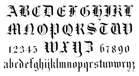 Old English Alphabet Printable Free Printable Free Templates