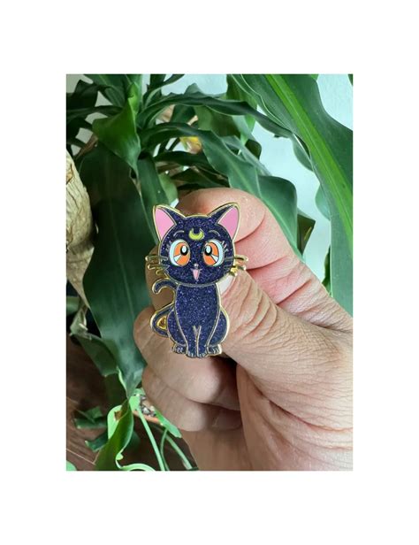 Sailor Moon Luna Enamel Pin Specialty Grocery Stores