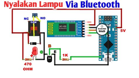 Begini Cara Menyalakan Lampu Via Bluetooth Hp Arduino Project Bluetooth Hc05 Youtube