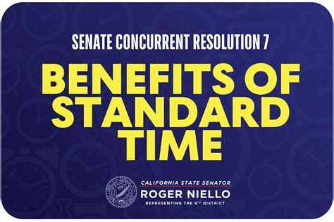 Scr 7 Permanent Standard Time Health Benefits Senator Roger Niello
