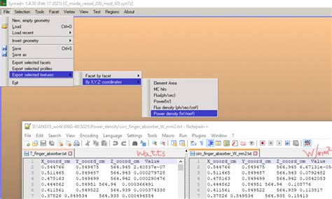 Export Selected Textures Value Column Header Ideas Suggestions Molflow Synrad Forum
