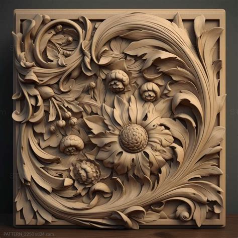 Patterns And Decorations Stl Evacanthus 2 Pattern 2250 3d Stl Model For Cnc