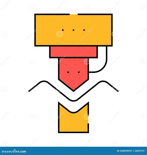 Bending Of Metals Icon Color Illustration Cartoon Vector