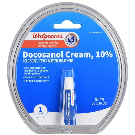 Walgreens Docosanol Cream 10 Walgreens