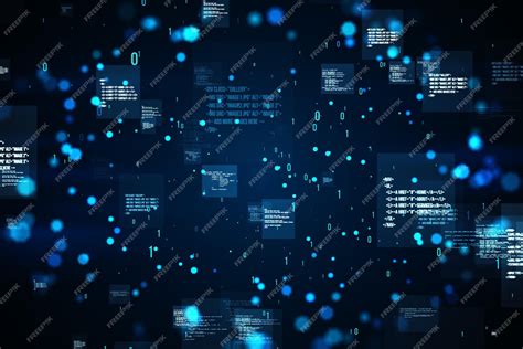 Premium Photo Creative Binary Coding Backdrop Software Programming