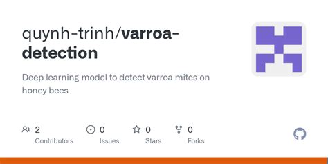 Github Quynh Trinh Varroa Detection Deep Learning Model To Detect Varroa Mites On Honey Bees