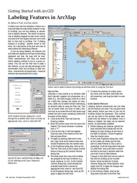 Labeling Features In Arcmap Getting Started With Arcgis Pdf Arc Gis Dialog Box