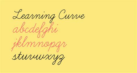 Learning Curve Free Font What Font Is