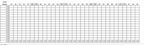 timesheet correct column generation r excel