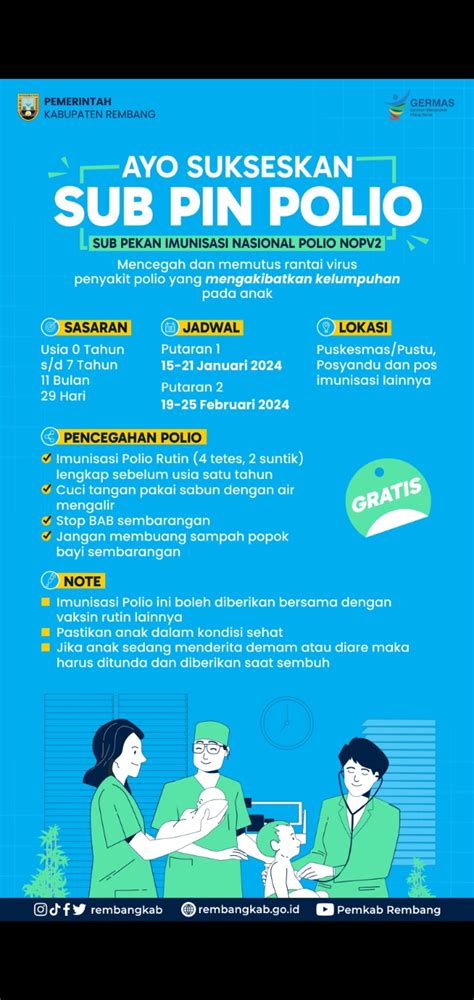 Ayo Sukseskan Sub Pin Polio Desa Kerep