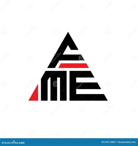 Fme Triangle Letter Logo Design With Triangle Shape Fme Triangle Logo