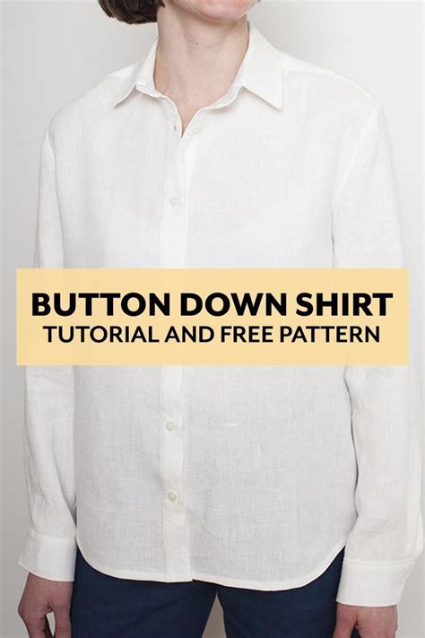 Women S Button Down Shirt Tutorial And Free Pattern From Fabrics Store