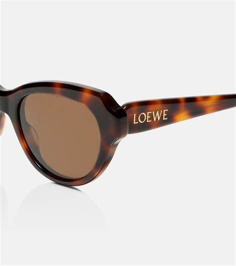 Slim Cat Eye Sunglasses In Brown Loewe Mytheresa
