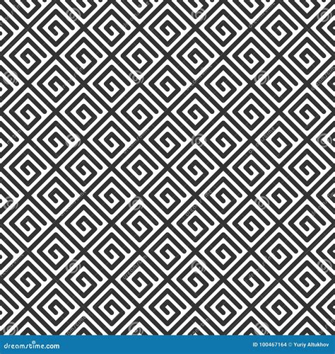 Square Tile Geometric Seamless Pattern Stock Vector Illustration Of Decor Decorate 100467164