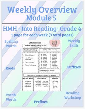 HMH Into Reading Grade Module By Simply Mine TpT