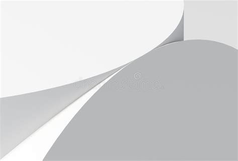 Intersected Smooth Shapes 3d Rendering Illustration Stock Illustration