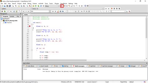 Debug trong Codeblock programming Dạy Nhau Học