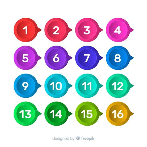 3d 화려한 총알 포인트 컬렉션 무료 벡터