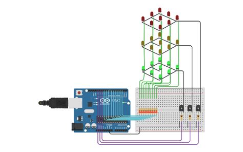 Circuit Design Cube Led Tinkercad
