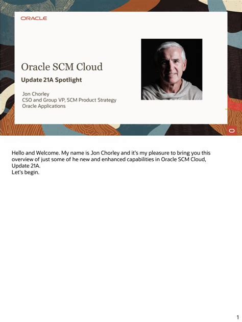 Pdf Oracle Hello And Welcome My Name Is Jon Chorley And It