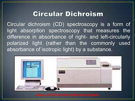 Circular Dichroism Ppt Pptx