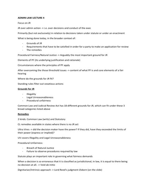 ADMIN LAW LECTURE Compilation