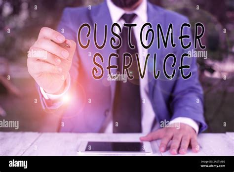 Conceptual Hand Writing Showing Customer Service Concept Meaning