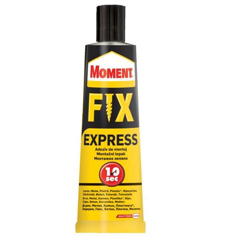 Бързо свързващо строително монтажно лепило Moment Express Fix Pl600 De10136 75гр 8лв