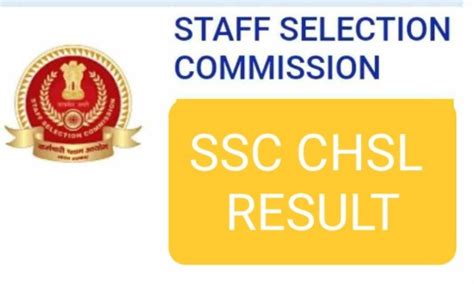 Ssc Chsl Final Result Out Check Scorecard
