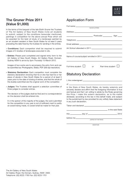 Statutory Declaration Form Nsw Free To Edit Download Print CocoDoc