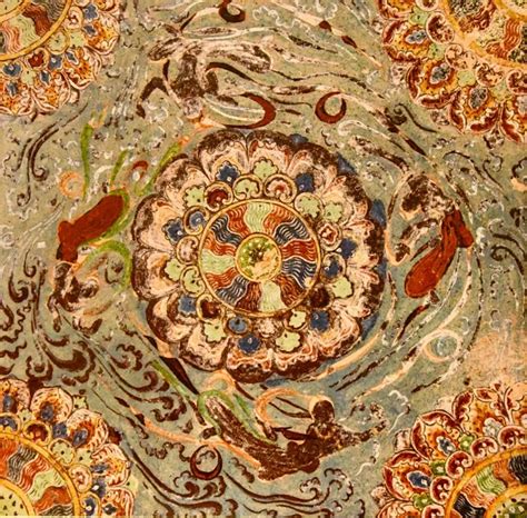 极美敦煌飞天莲花藻井：震惊世界的东方图腾 花瓣网