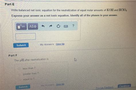 Solved Write Balanced Net Ionic Equation For The