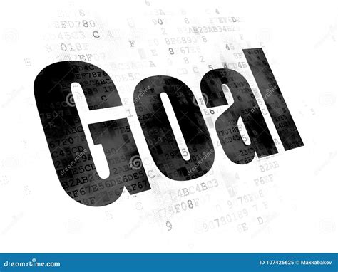 Advertising Concept Goal On Digital Background Stock Illustration