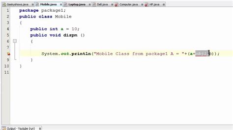 159 Default Access Modifier With Package In Java Programming Hindi