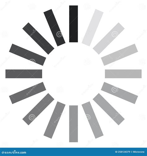 Loading Cursor Icon Progress Circle Stock Vector Illustration Of