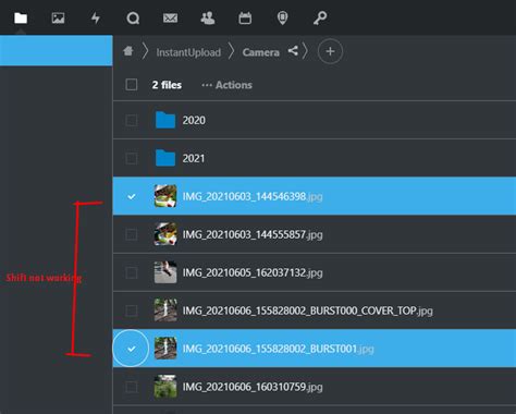 I Cannot Select Many Files · Issue 342 · Nextcloud Librariesnextcloud Files · Github